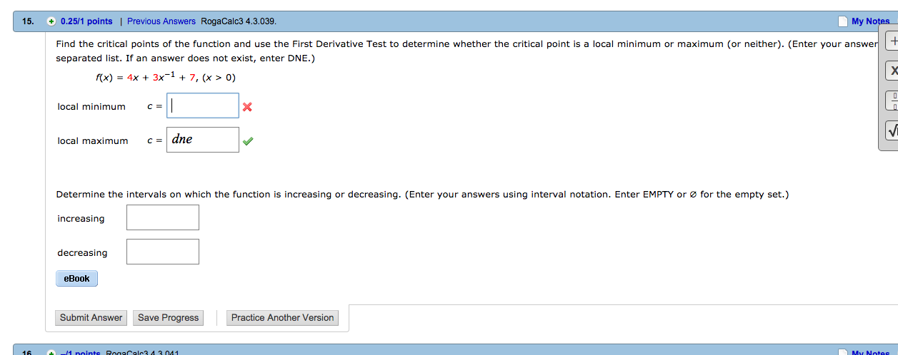 Solved Find the critical points of the function and use the | Chegg.com