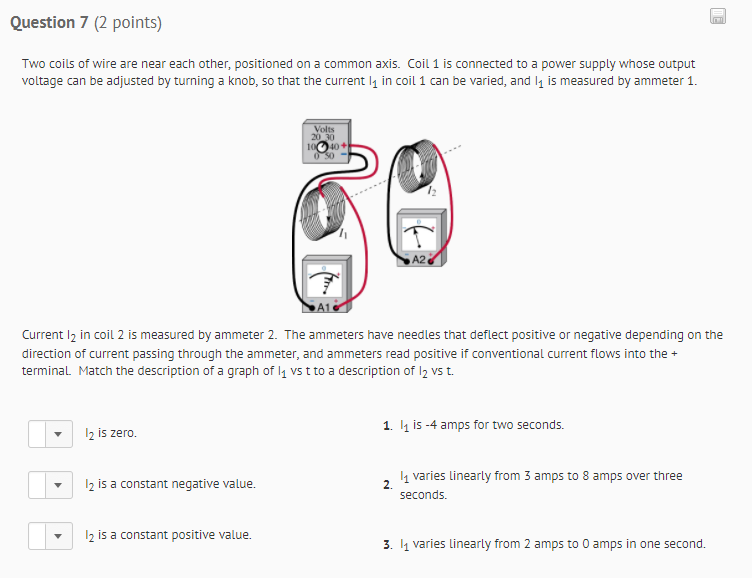 Solved Two coils of wire are near each other, positioned on | Chegg.com