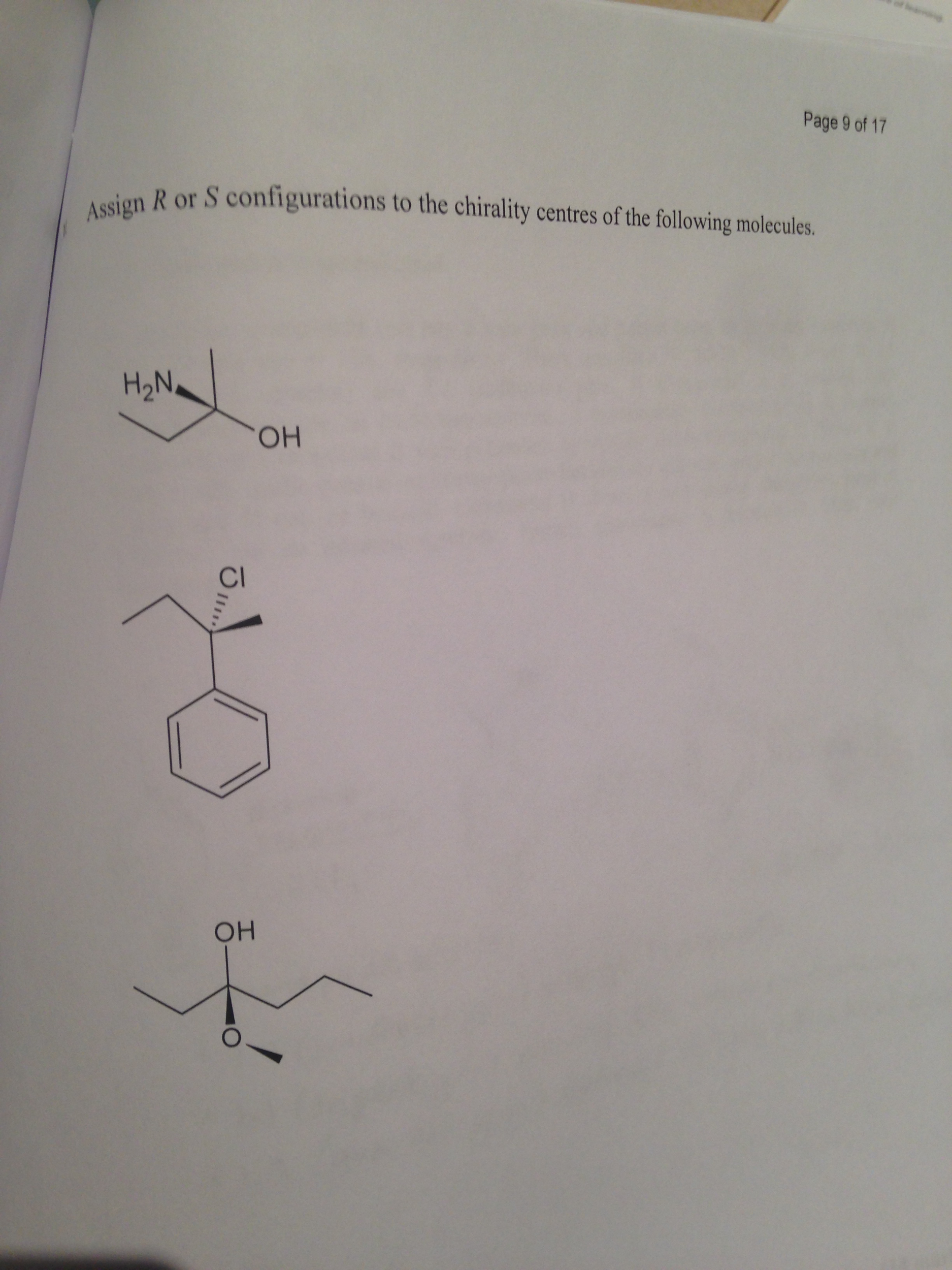 Solved Assign R or S configurations to the chirality centres | Chegg.com