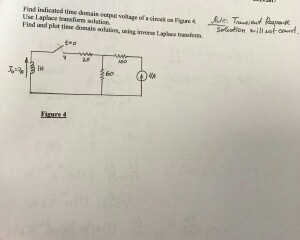 Solved Find indicated time domain output voltage of a | Chegg.com