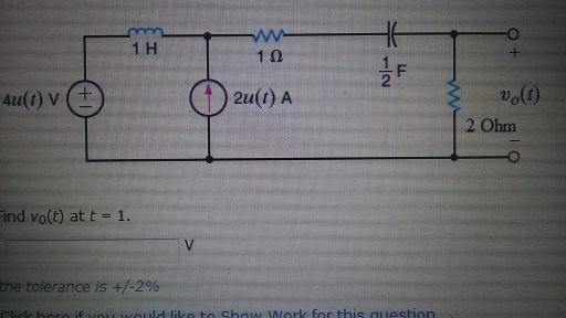 Solved Use superposition to find v0(t), t > 0, in the | Chegg.com
