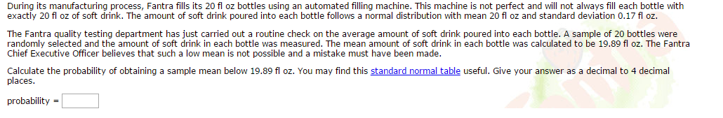 Solved During its manufacturing process, Fantra fills its 20 | Chegg.com
