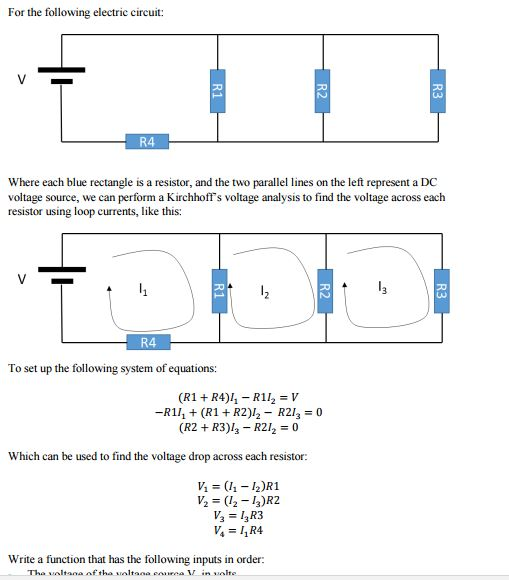 For the following electric circuit: Where each blue | Chegg.com