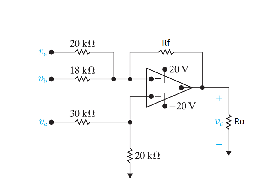 Solved The op amp in the adder-subtracter circuit shown, is | Chegg.com