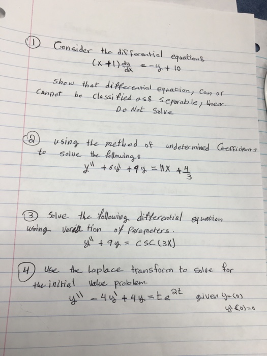 Solved Consider the differential equations (x + 1)dy/dx = | Chegg.com Solved Consider the differential equations (x + 1)dy/dx = | Chegg.com