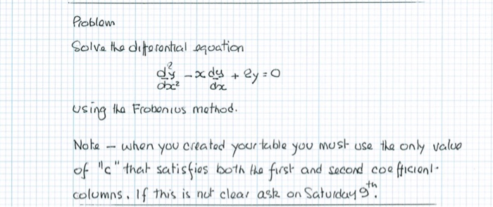 Solved Solve the differential equation d^2y/dx^2 - x dy/dx | Chegg.com