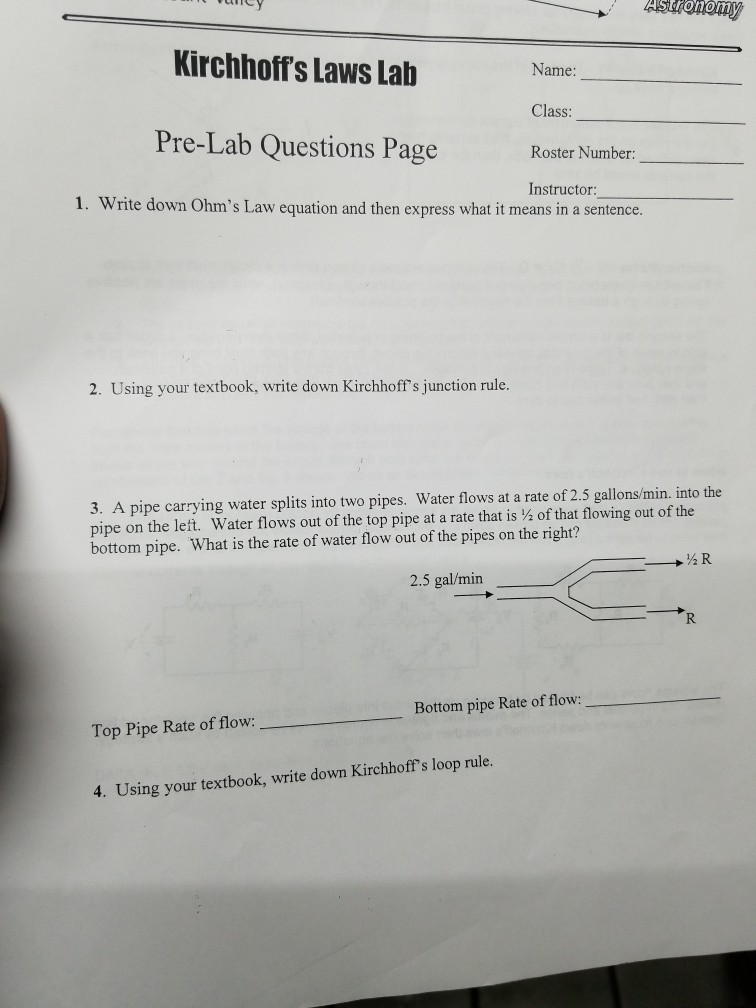 Solved Sudomom Kirchhoffs Laws Lab Name: Class: Roster | Chegg.com