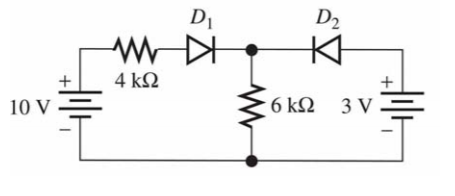 Solved Find the state (on or off) of each diode using the | Chegg.com