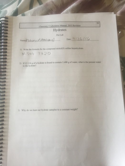 Solved Write the formula for the compound nickel(II) sulfate | Chegg.com