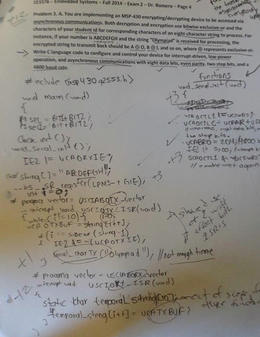 Solved You are implementing an MSP-430 encrypting/decrypting | Chegg.com