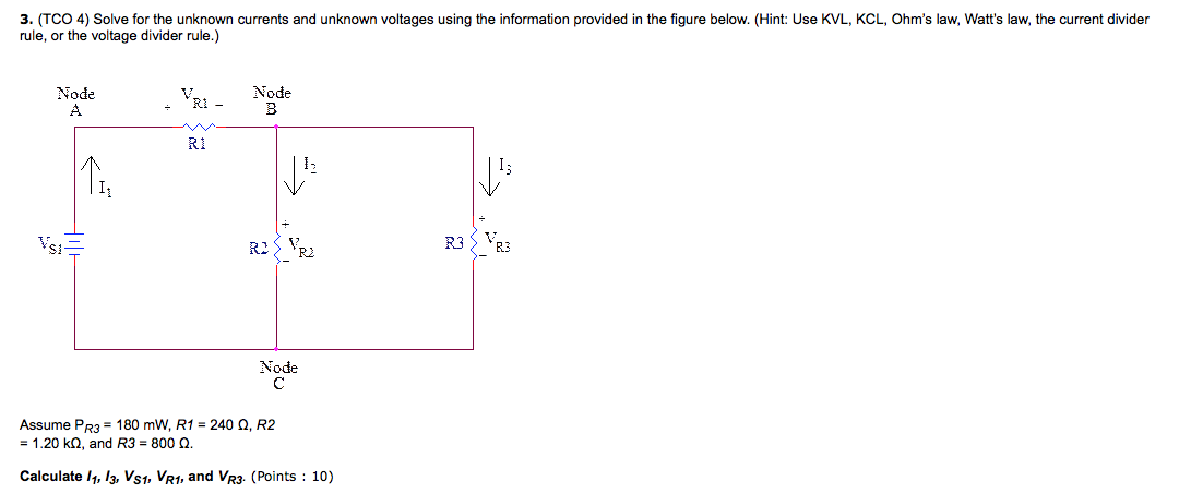 Solved Solve for the unknown currents and unknown voltages | Chegg.com