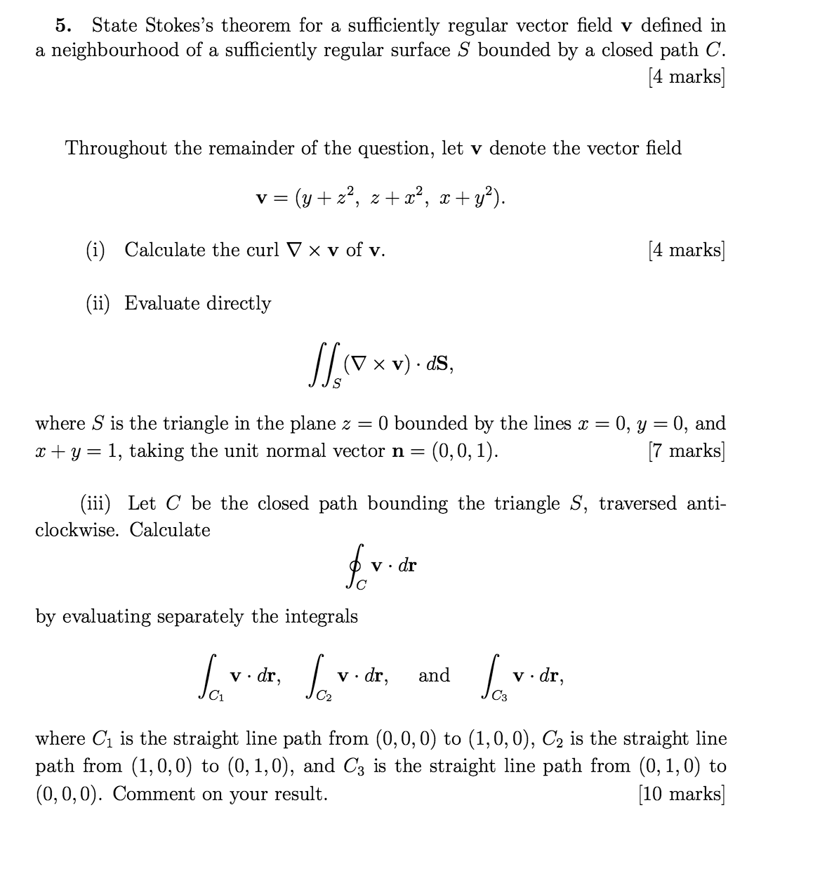 Solved State Stokes's theorem for a sufficiently regular | Chegg.com