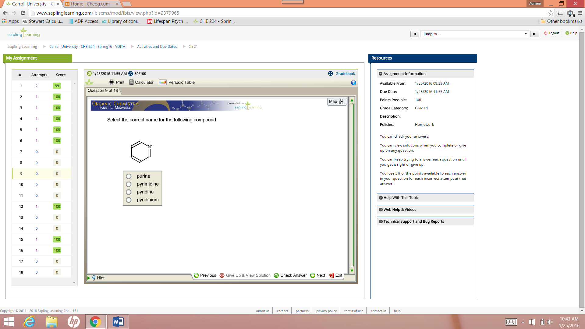 Solved Naming Organic Chemistry | Chegg.com