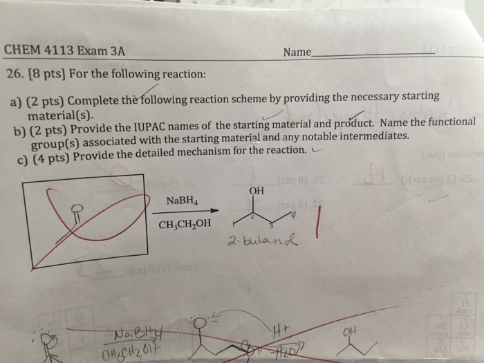 Solved For the following reaction: a) Complete the following | Chegg.com