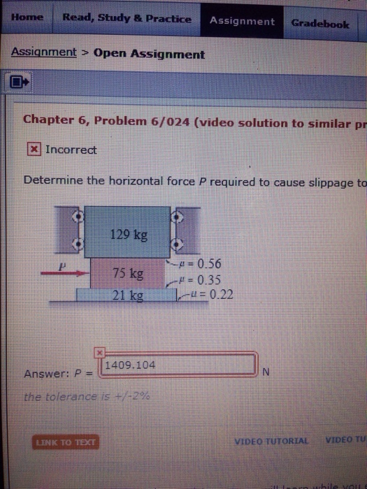 Solved Home Read, Study & Practice Assignment Gradebook | Chegg.com