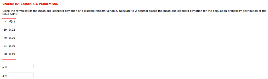 Solved Chapter 07, Section 7.1, Problem 005 Using the | Chegg.com
