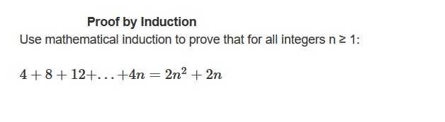 Solved Use mathematical induction to prove that for all | Chegg.com