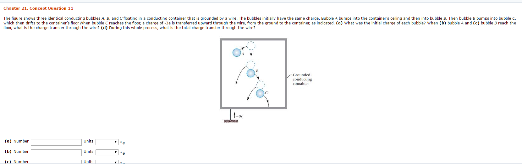 Solved The figure shows three identical conducting bubbles | Chegg.com