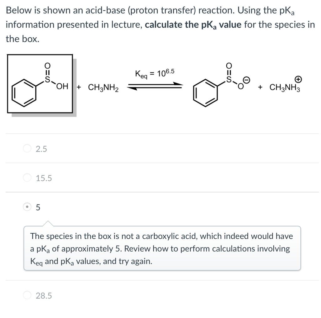 Solved Below is shown an acid-base (proton transfer) | Chegg.com
