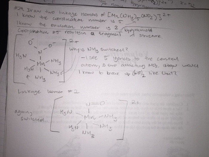 Solved [coordination Complexes Transition Metals] Can