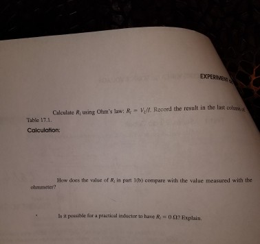 Solved Series R-L dc Circuit Construct the circuit of Fig. | Chegg.com