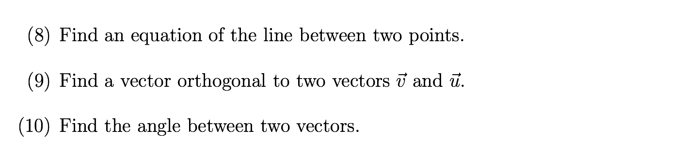 Solved Find an equation of the line between two points. | Chegg.com