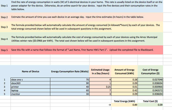 Solved Find the rate of energy consumption in watts (W)of 5 | Chegg.com