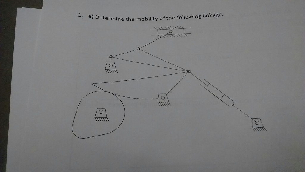 Solved Determine the mobility of the following linkage. | Chegg.com Solved Determine the mobility of the following linkage. | Chegg.com