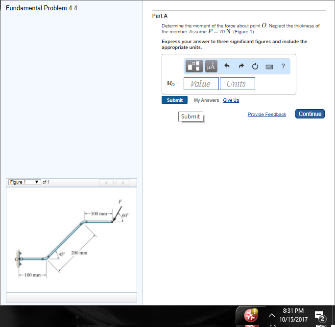 Solved Fundamental Problem 4.4 Part A Express your answer to | Chegg.com