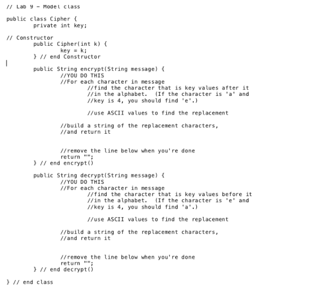 Solved Your program will have 3 classes that meet the | Chegg.com