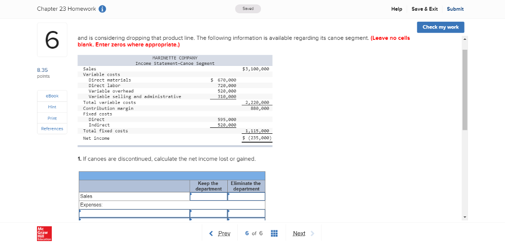 Solved Chapter 23 Homework G Saved Help Save & Exit Submit | Chegg.com