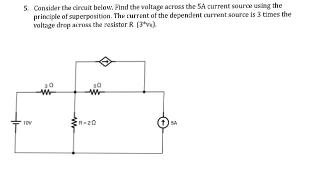 Solved Consider the circuit below. Find the voltage across | Chegg.com
