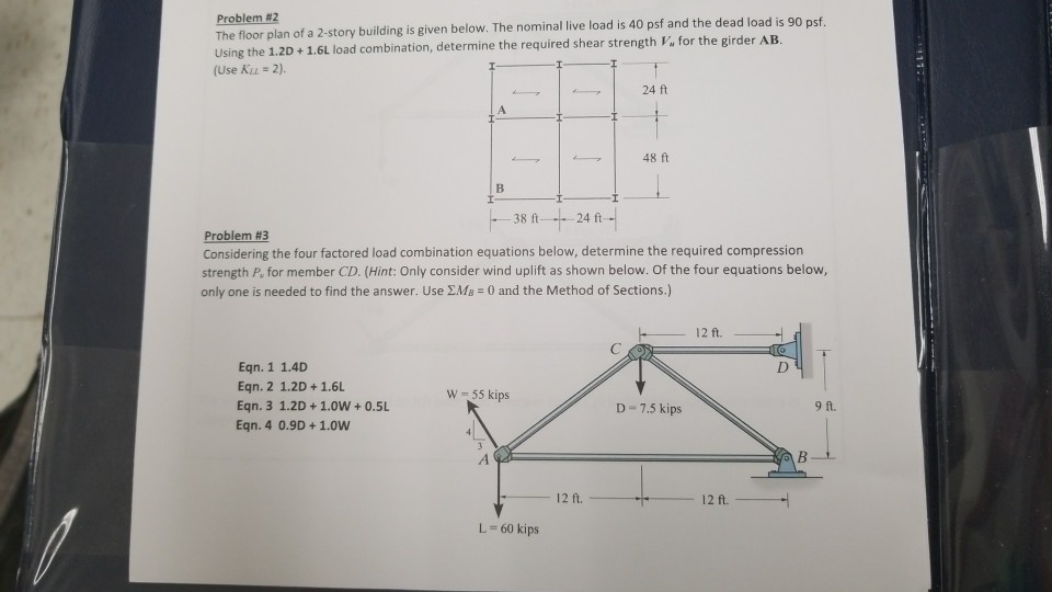 Solved Problem #2 The floor plan of a 2-story building is | Chegg.com