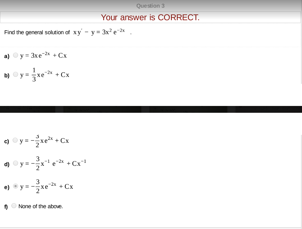 Solved The correct answer is E. I need a detailed | Chegg.com