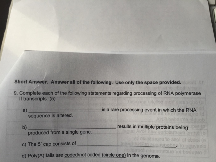 Solved Complete each of the following statements regarding | Chegg.com