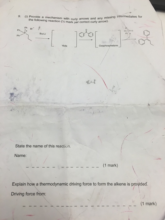 Solved Provide a mechanism with curly arrows and missing | Chegg.com