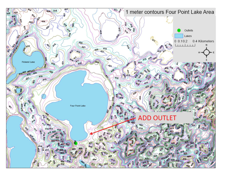 Step 1: Water bodies: Use a topographic map to locate | Chegg.com