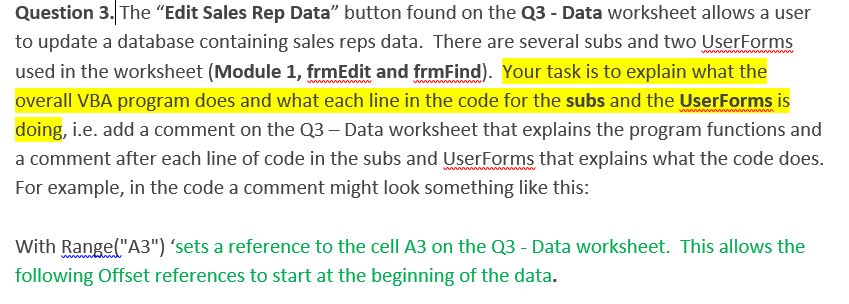 I Need In Vba Excel Vba Excel Need To Make Comments
