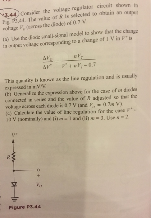 Solved Consider the voltage-regulator circuit shown in The | Chegg.com