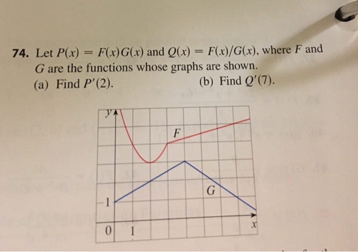 Solved Let P(x) = F(x)G(x) and Q(x) = F(x)/G(x), where F and | Chegg.com Solved Let P(x) = F(x)G(x) and Q(x) = F(x)/G(x), where F and | Chegg.com