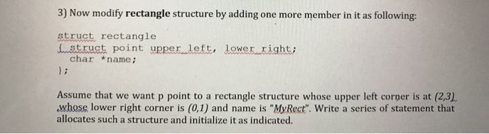 Solved Now modify rectangle structure by adding one more | Chegg.com