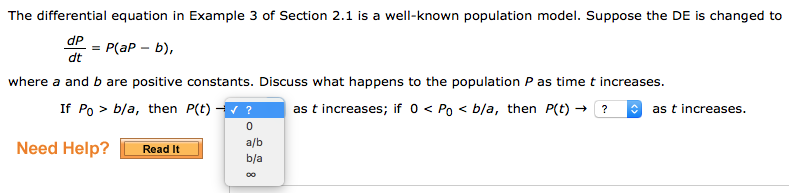 Solved The differential equation in Example 3 of Section 2.1 | Chegg.com