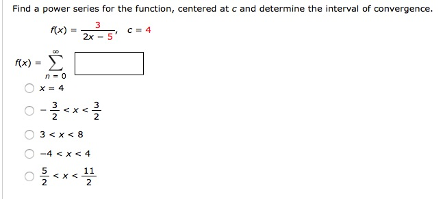 Solved Find a power series for the function, centered at c | Chegg.com