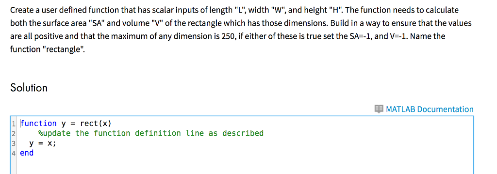 Solved Create a user defined function that has scalar inputs | Chegg.com