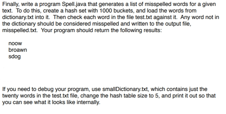 Solved Finally, write a program Spell.java that generates a | Chegg.com