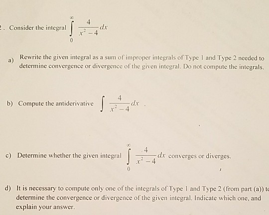 Solved Consider the integrald a) Rewrite the given integral | Chegg.com