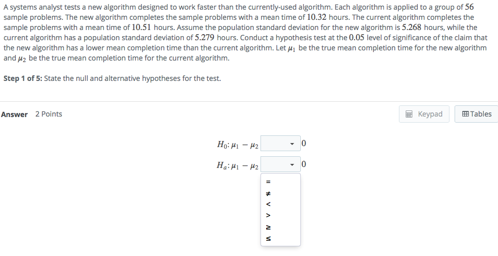 Solved A systems analyst tests a new algorithm designed to | Chegg.com
