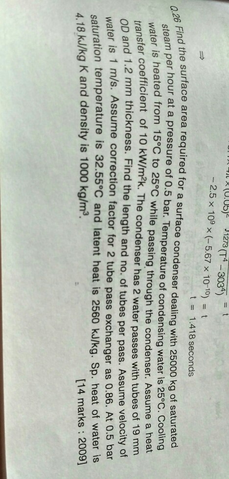 Solved Find the surface area required for a surface | Chegg.com