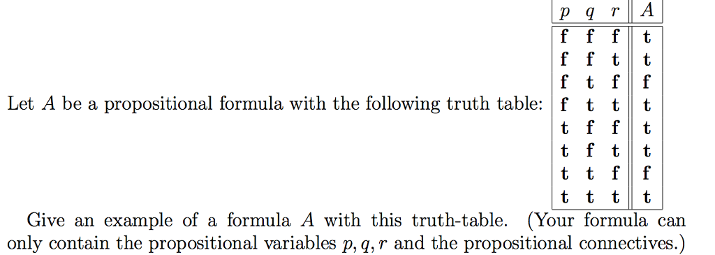 Solved Let A be a propositional formula with the following | Chegg.com