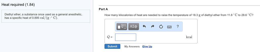 Solved Part A Assuming that Coca-Cola has the same specific | Chegg.com